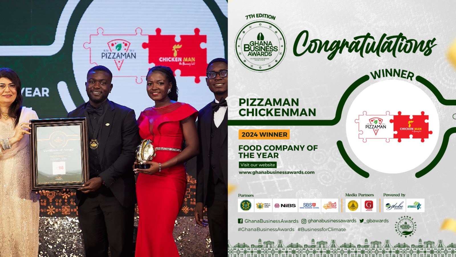Pizzaman Chickenman Crowned Food Company Of The Year At The Ghana ...